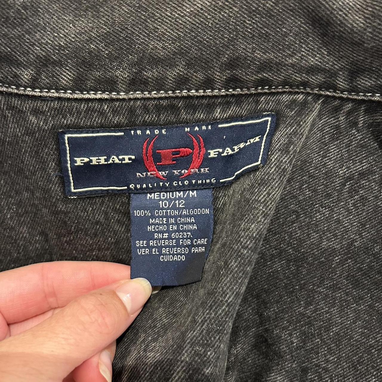 Phat Farm denim jacket Size medium - Depop