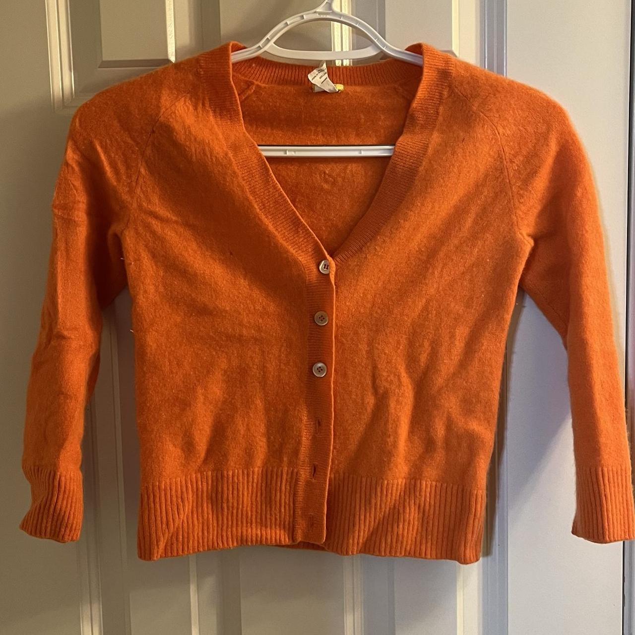 Orange cashmere sweater not sure if vintage but... - Depop
