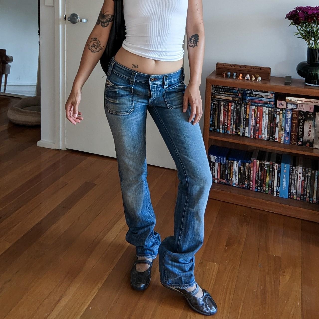Vintage 90s Diesel Low Rise Jeans Best fits size... - Depop