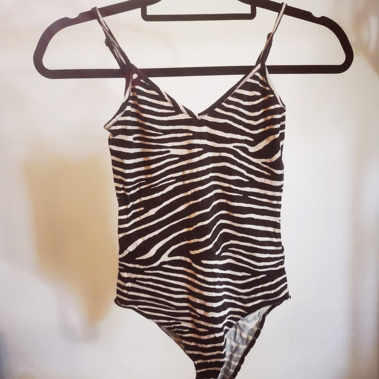 Zebra print body suit. SIZE 8 🌻EVERYTHING MUST GO... - Depop
