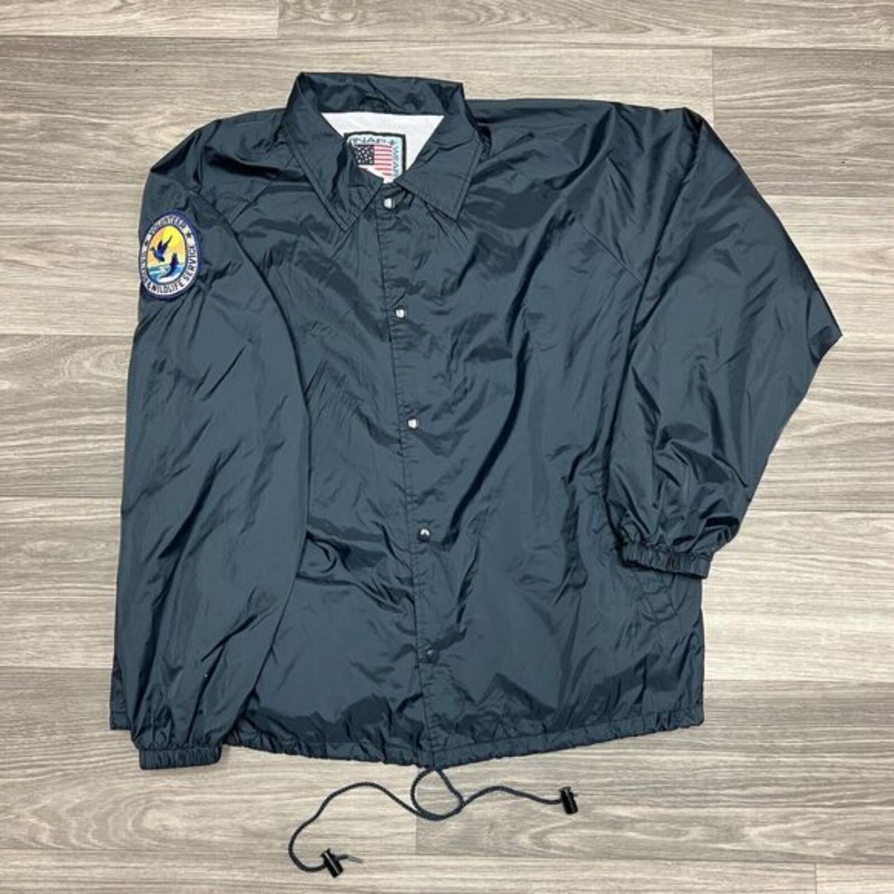 Vintage US Fish Wildlife Service Windbreaker Rain... - Depop