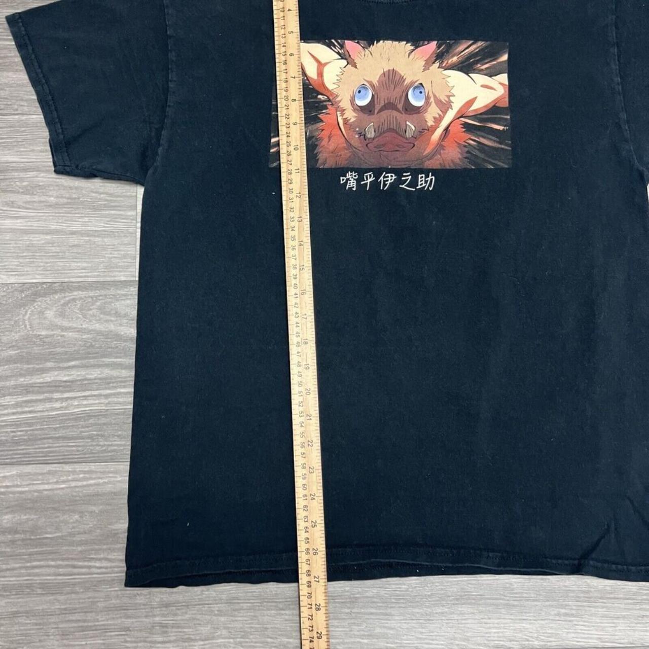 Demon Slayer Shirt Men L Fits Medium Black Anime... - Depop