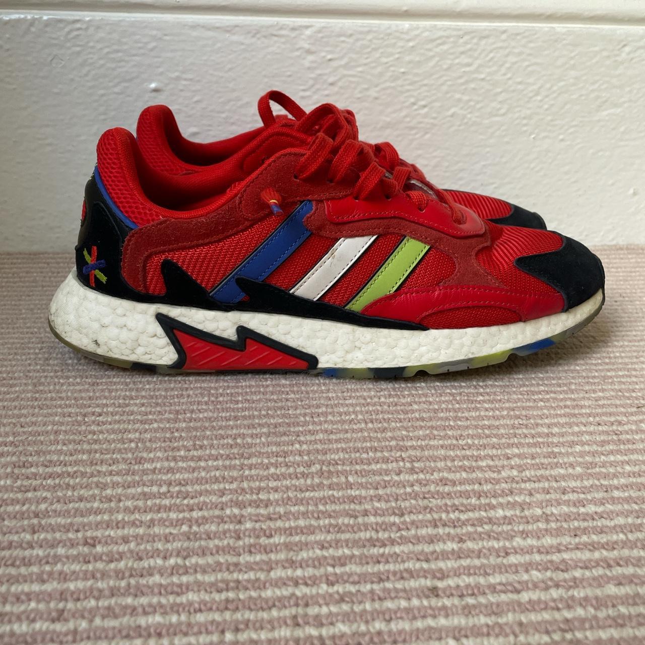 Adidas Originals Men's Red Trainers | Depop