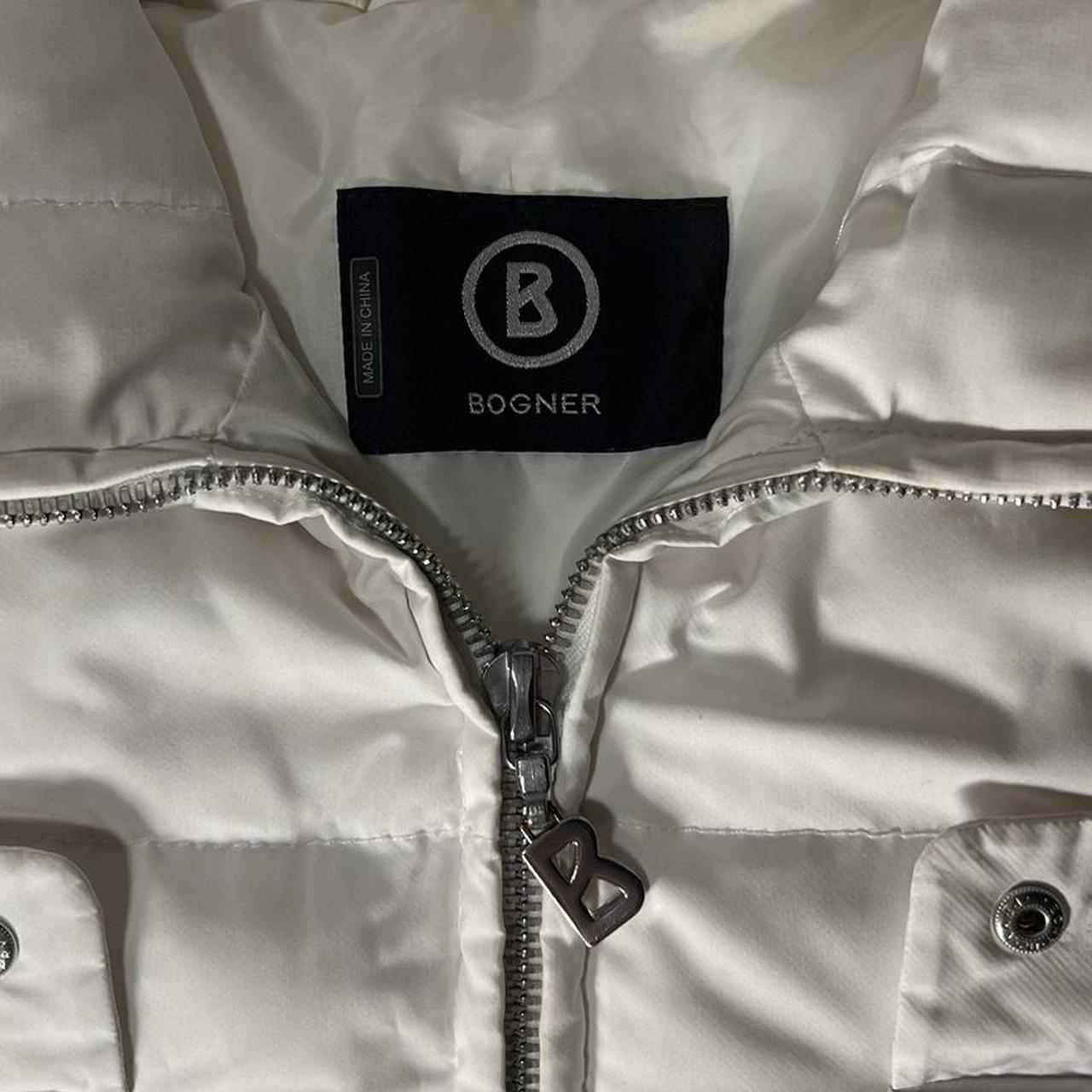 Bogner white ski jacket super cute can be used as... - Depop