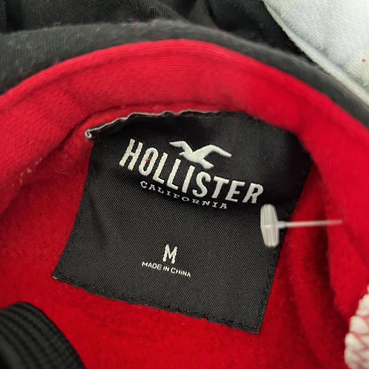 Hollister Co. Men's Red and White Jacket | Depop