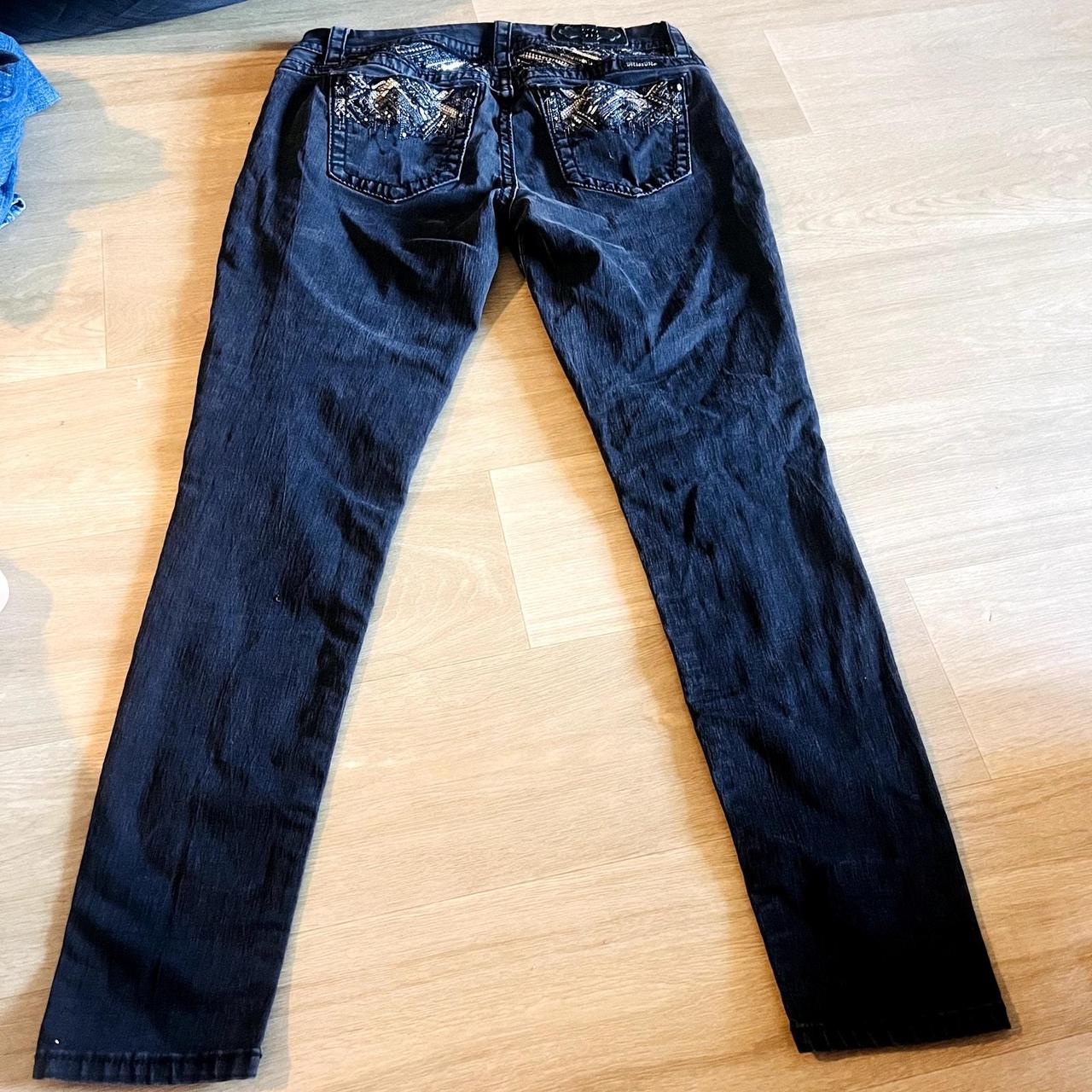 Miss Me Black Mid Rise Easy Skinny Jeans Size... - Depop