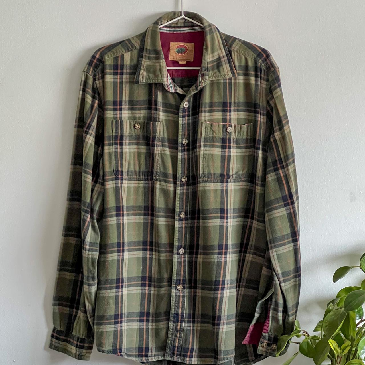 Classic vintage Boston Traders flannel in an earthy... | Depop