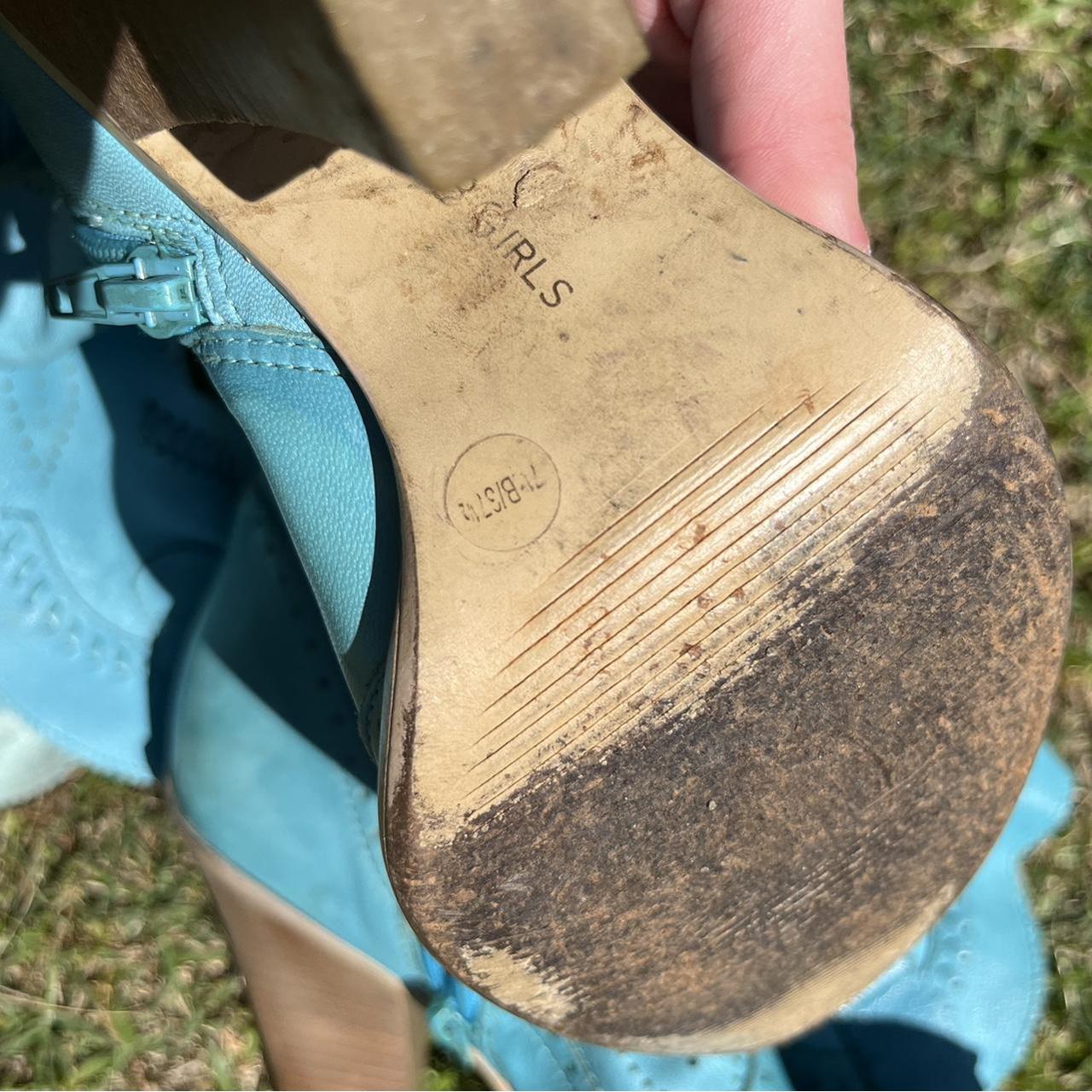 BCBGeneration Women's Blue and Brown Boots | Depop