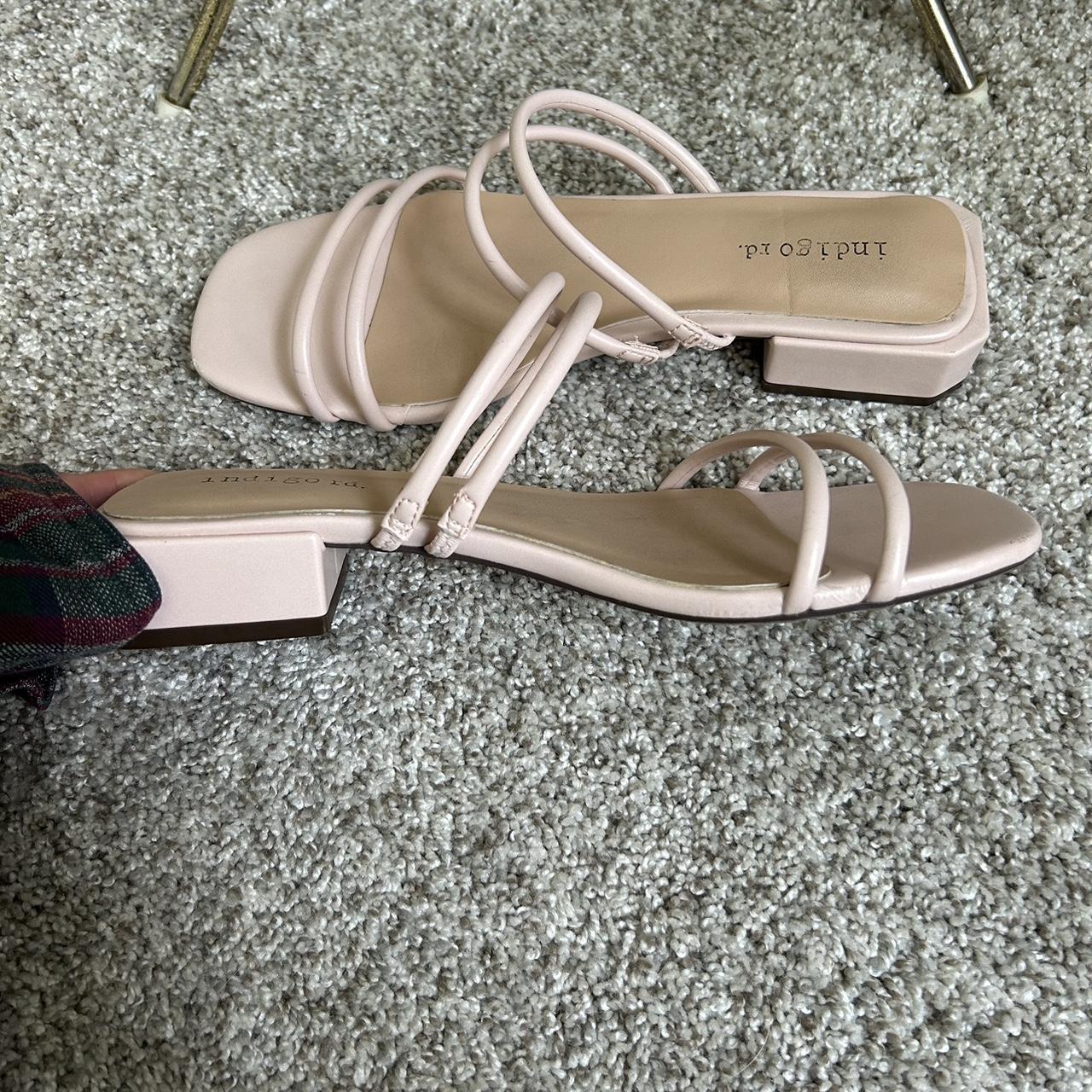 super cute and simple light baby pink shoes with a... - Depop