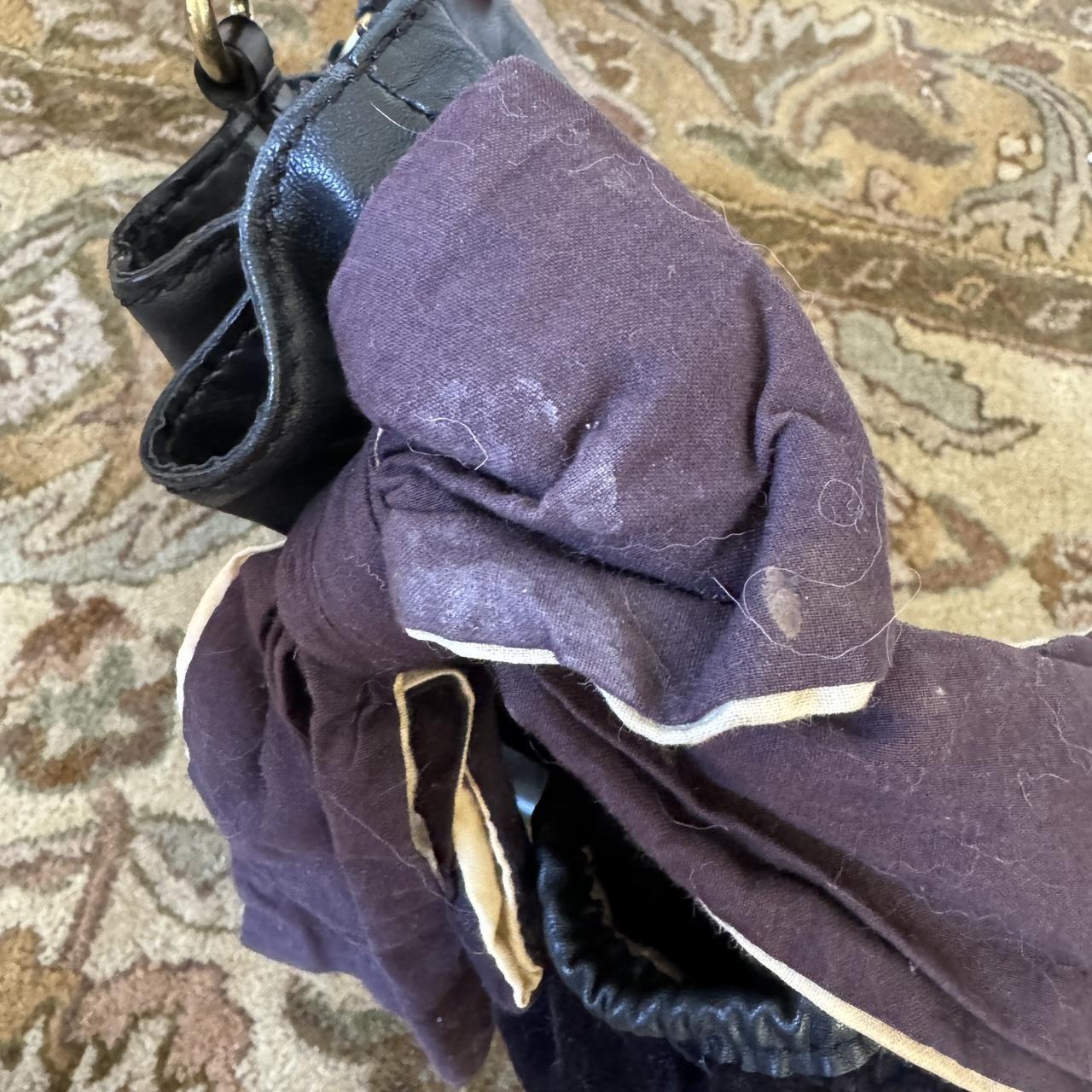 Black velvet Juicy Couture bag with gold accents,... | Depop