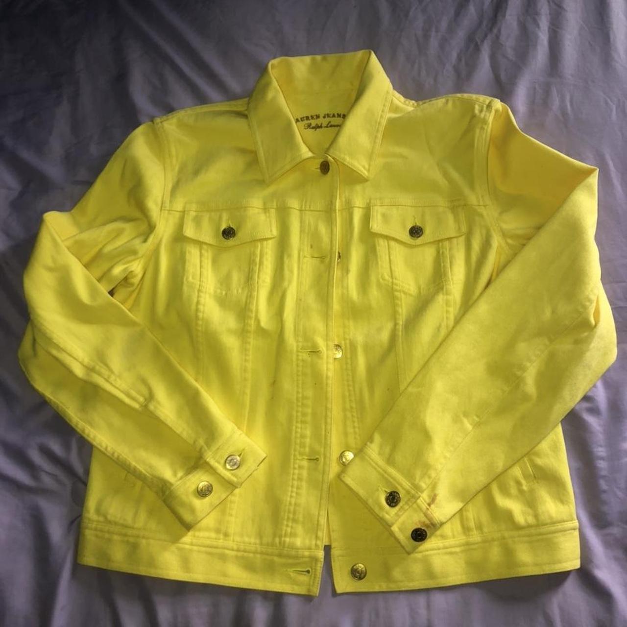 Womens Large, Yellow Ralph Lauren Jeans... - Depop
