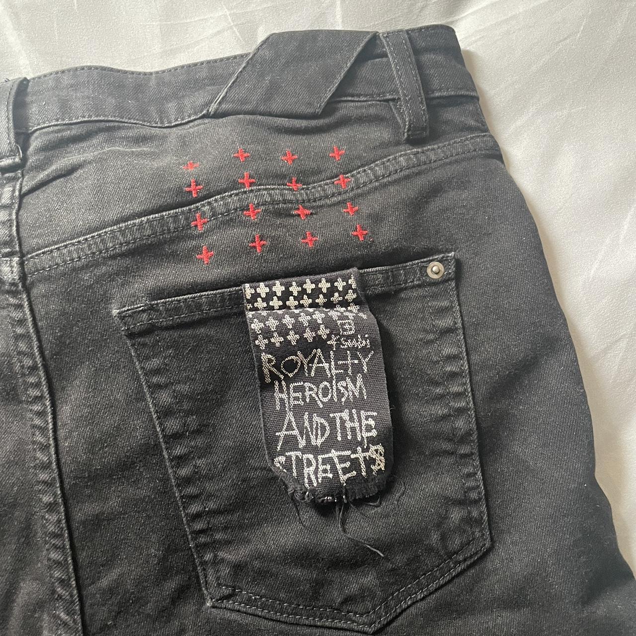 Ksubi Men's Red and Black Jeans | Depop