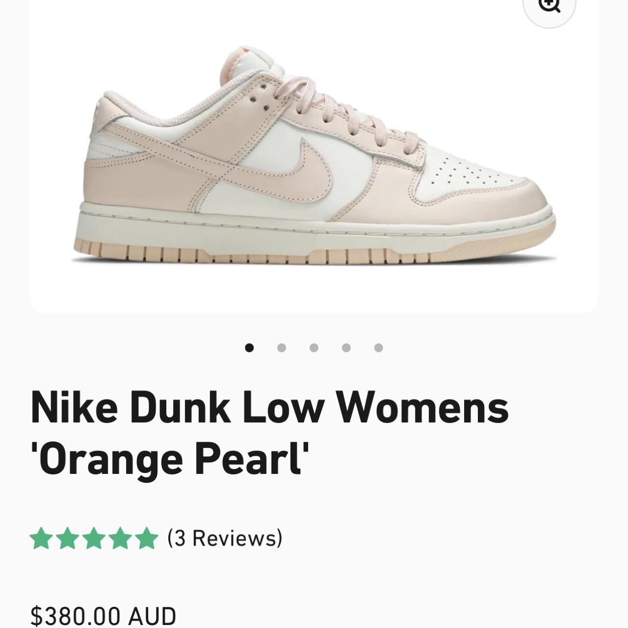 Women’s Nike dunk - orange pearl great condition size 8 - Depop