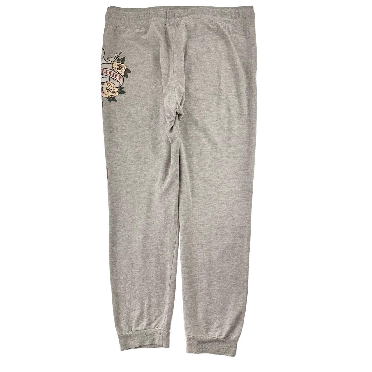 Ed Hardy Women's Grey Trousers | Depop
