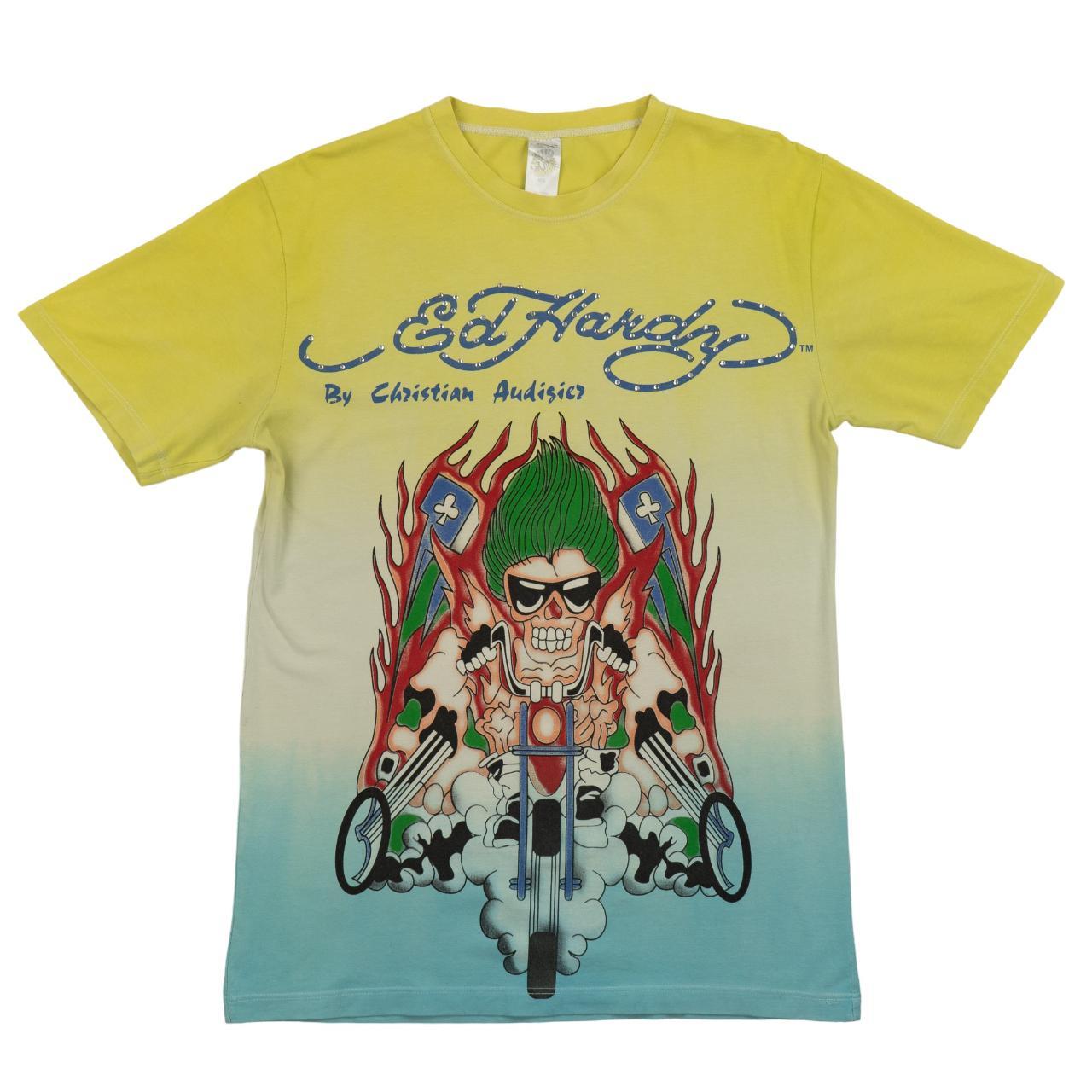 Vintage Ed Hardy Biker Graphic T Shirt Woman’s Size... - Depop