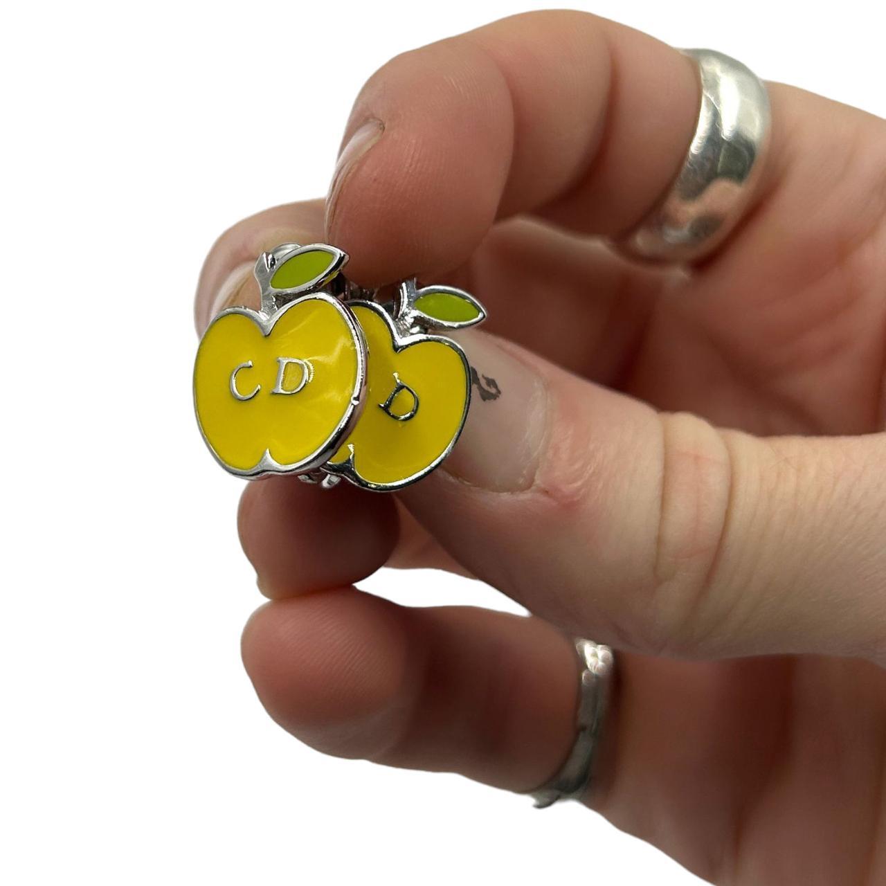 Vintage Christian Dior Apple Earrings And Ring... - Depop