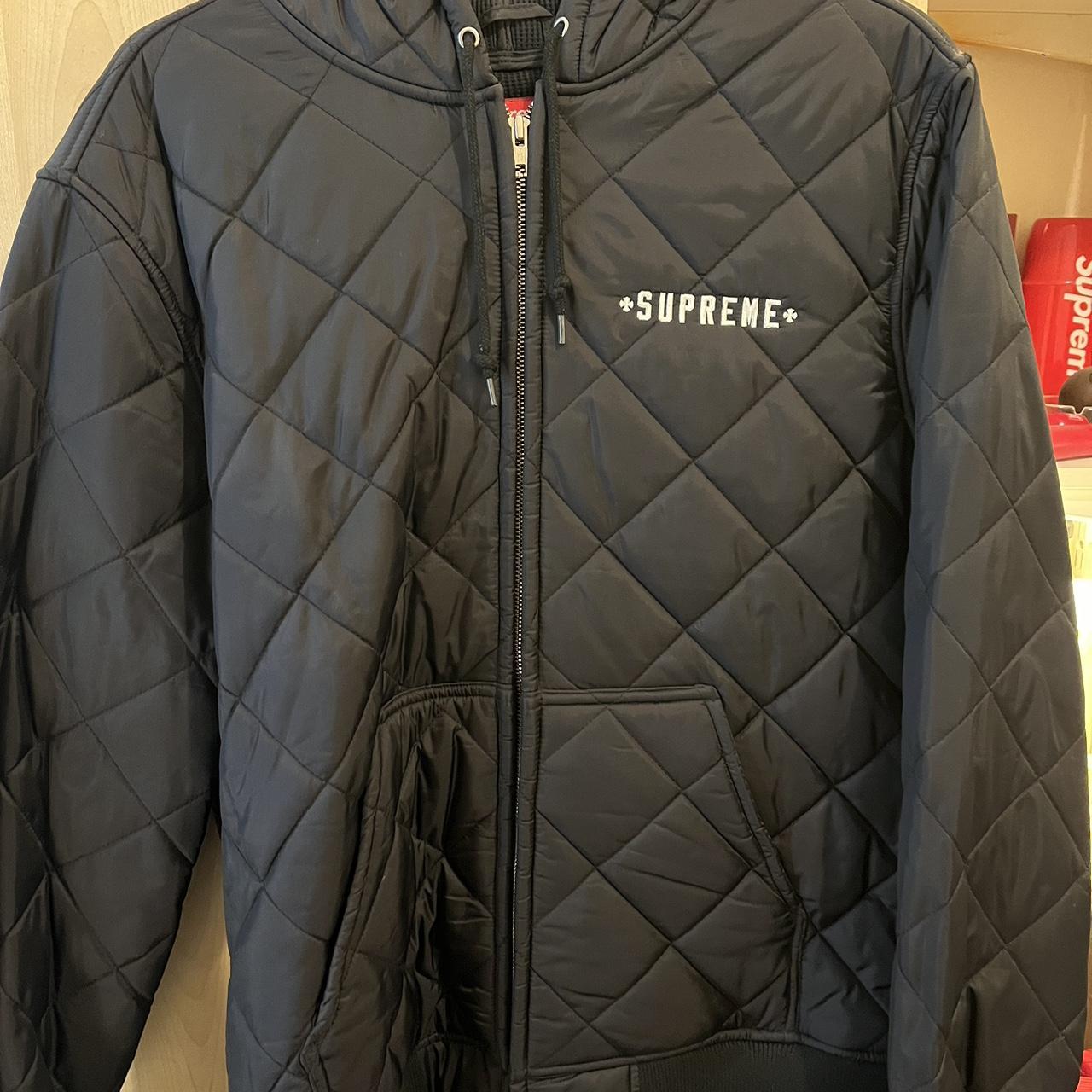 Supreme X Independent Quilted Jacket From... - Depop