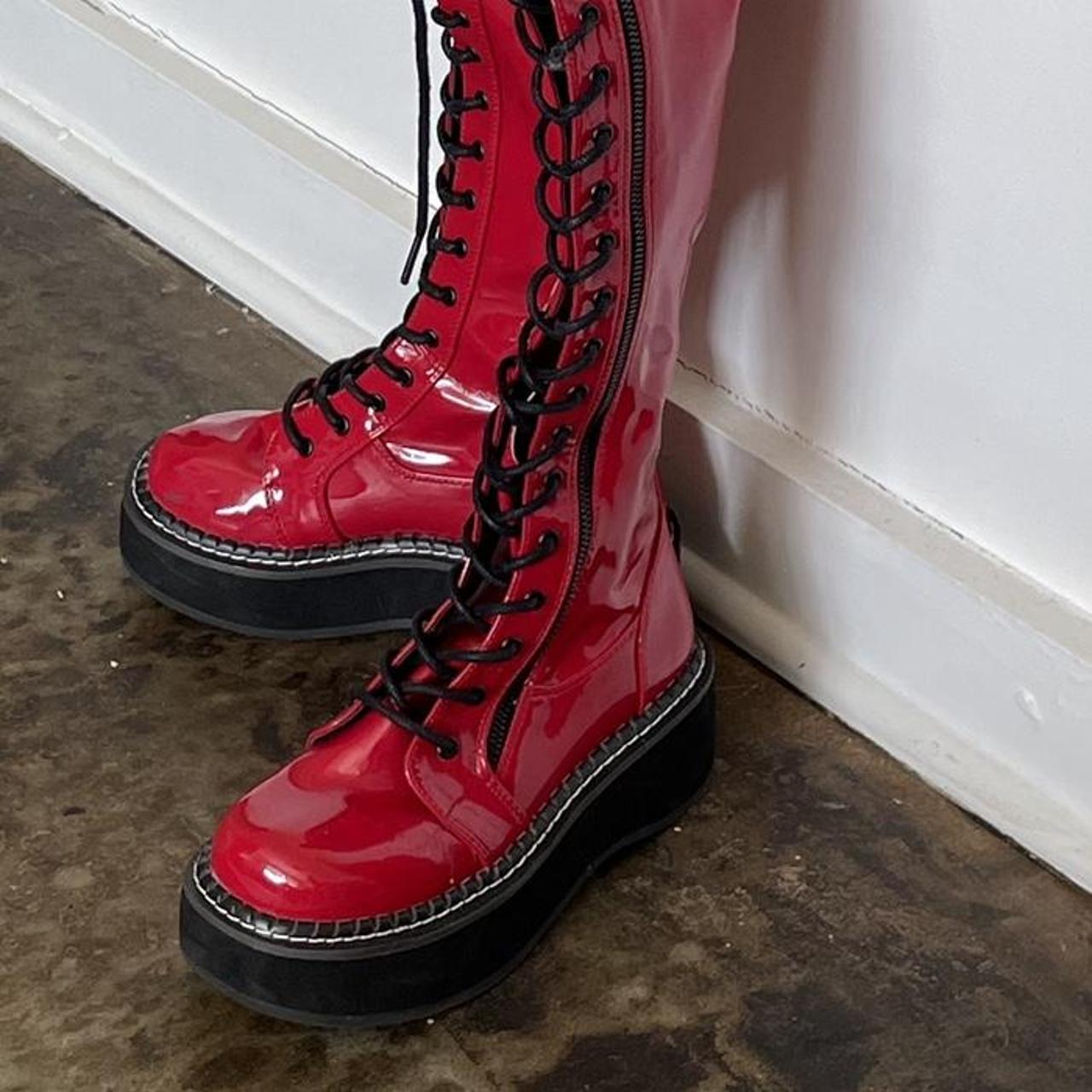 demonia emily 375 | size 6 | worn only a few times,... - Depop