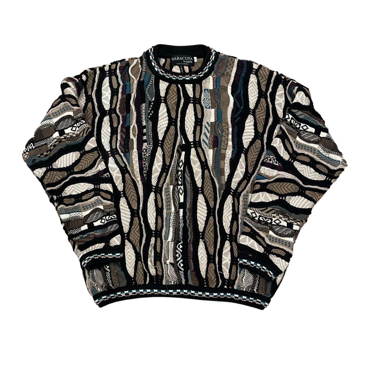Vintage baracuta coogi pattern crewneck sweater good... - Depop
