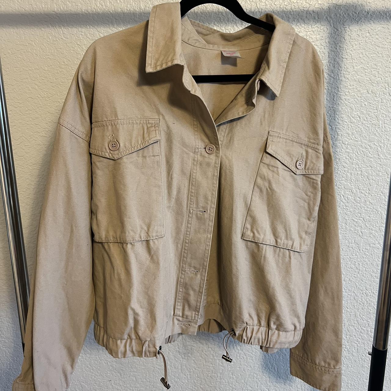 Lightweight cargo jacket! - Depop