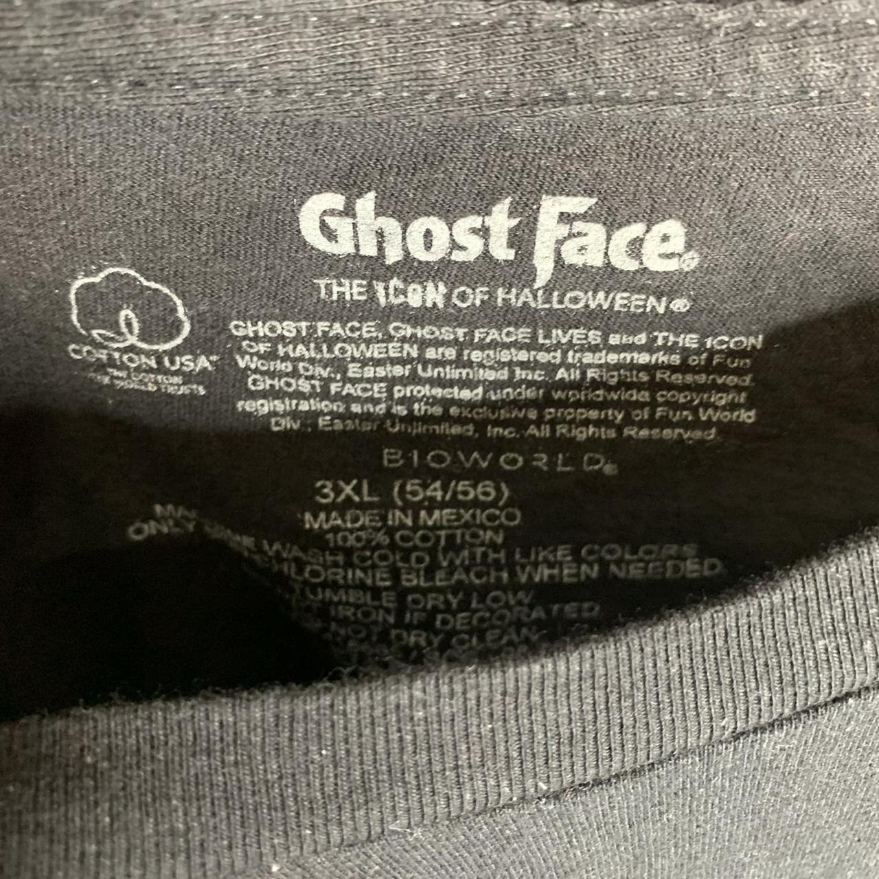 Black Ghost Face icon tee #Halloween | Depop
