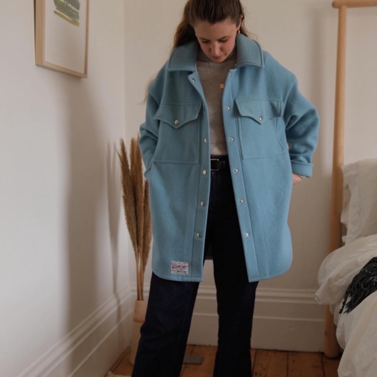 Handmade wood jacket. Made by me from a wool... - Depop