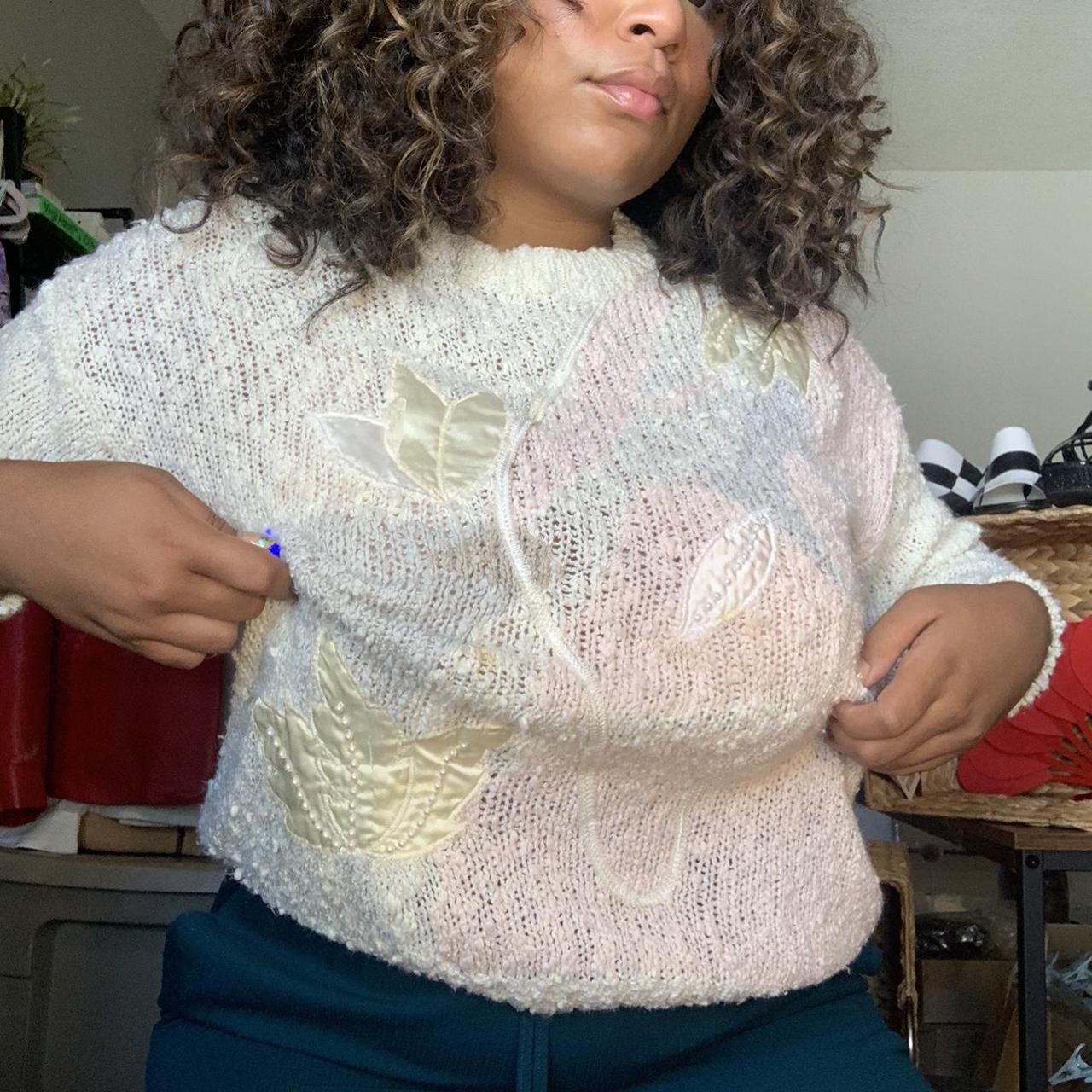 Gorgeous vintage jumper * beautiful embroidery *... - Depop