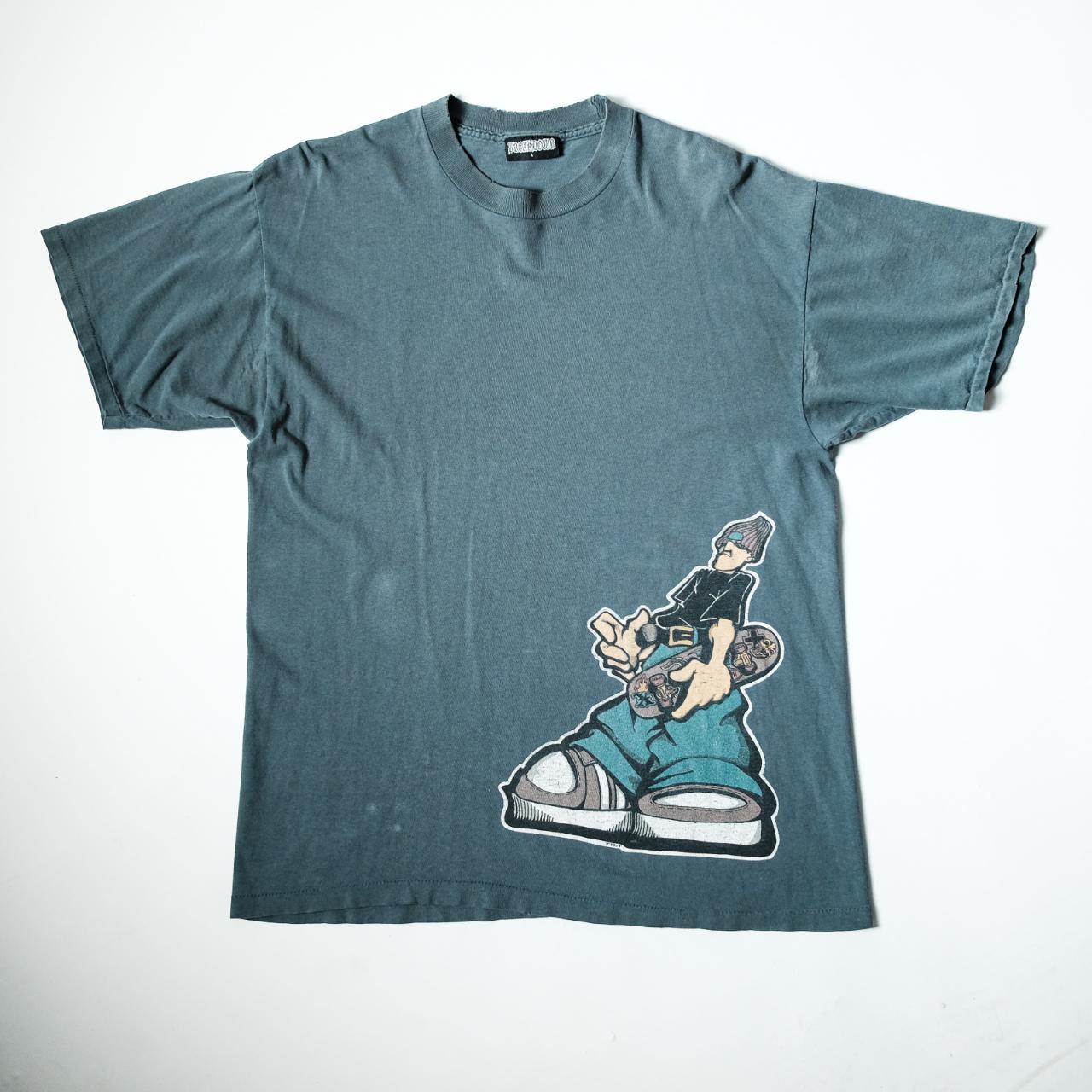 Vintage Breakdown Shirt Mens Large Cadet Blue Faded... | Depop