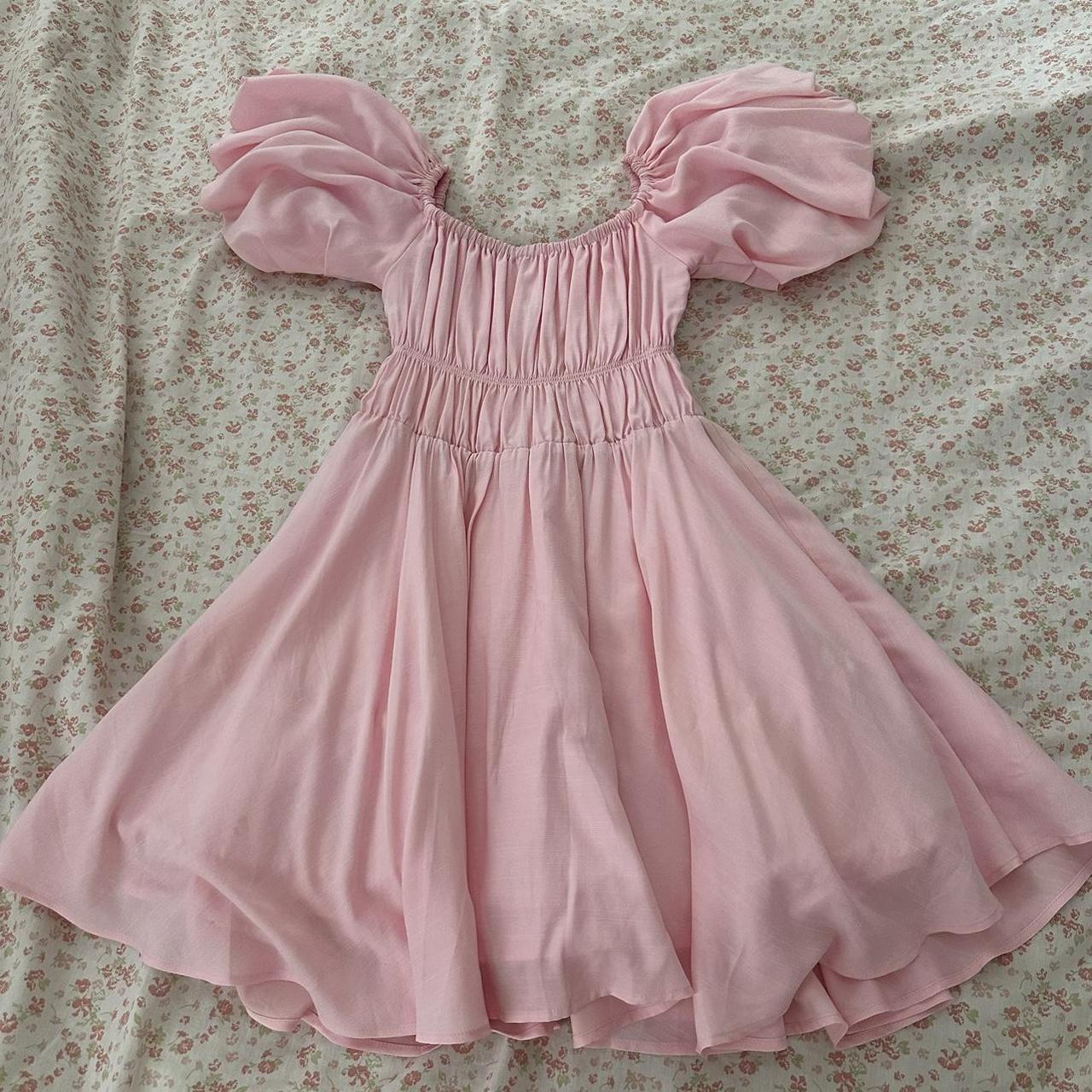 Jing pink princess mini dress - Depop