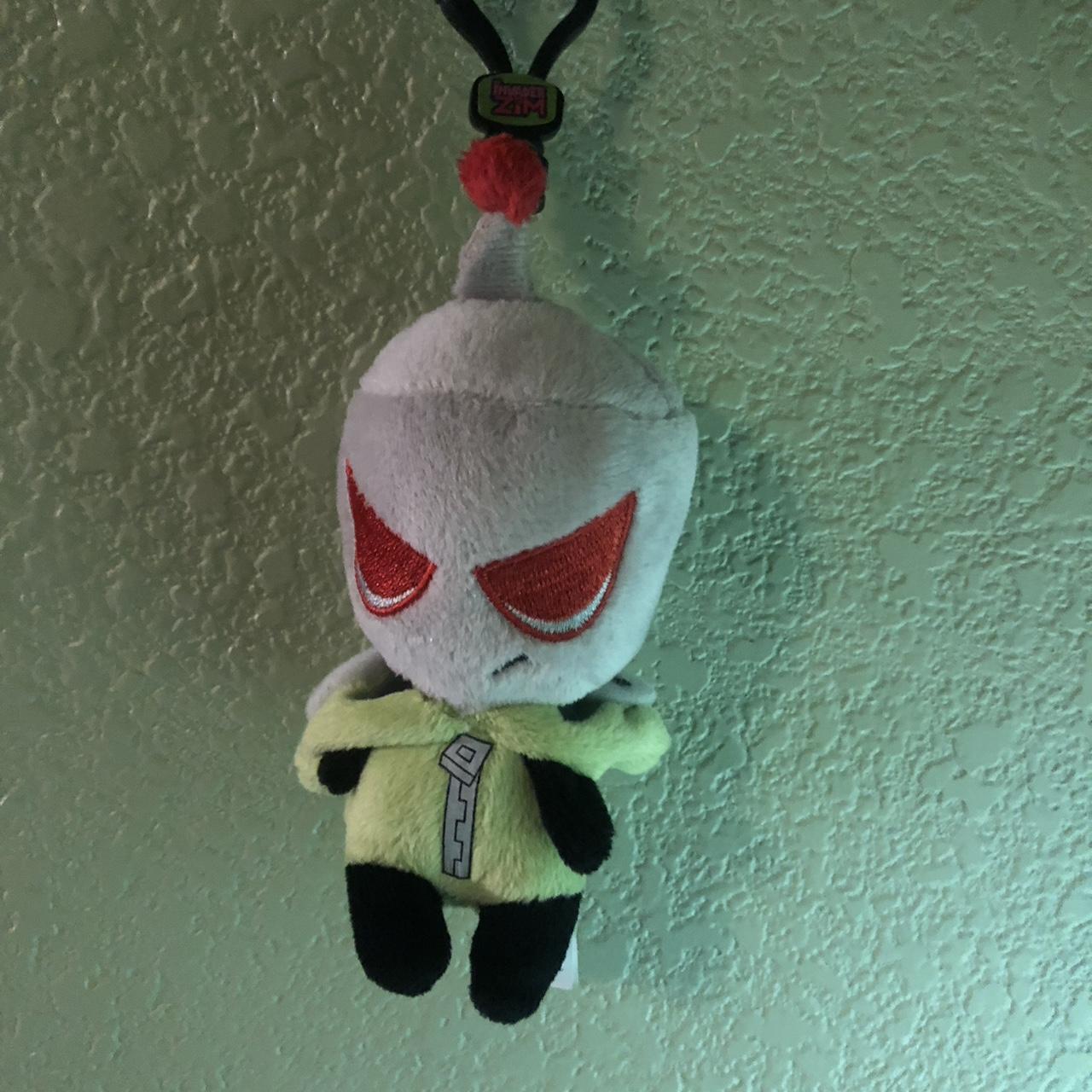 Invader zim key chain Two black dots on the back as... - Depop