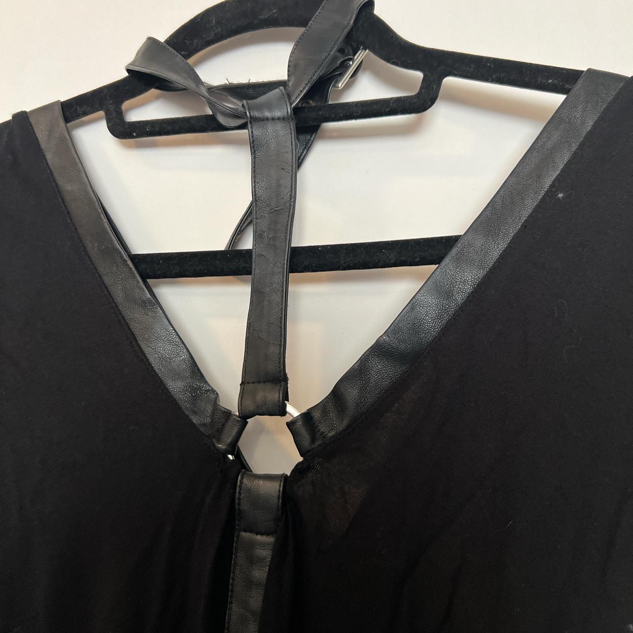 Disturbia size small long maxi black jersey dress... - Depop