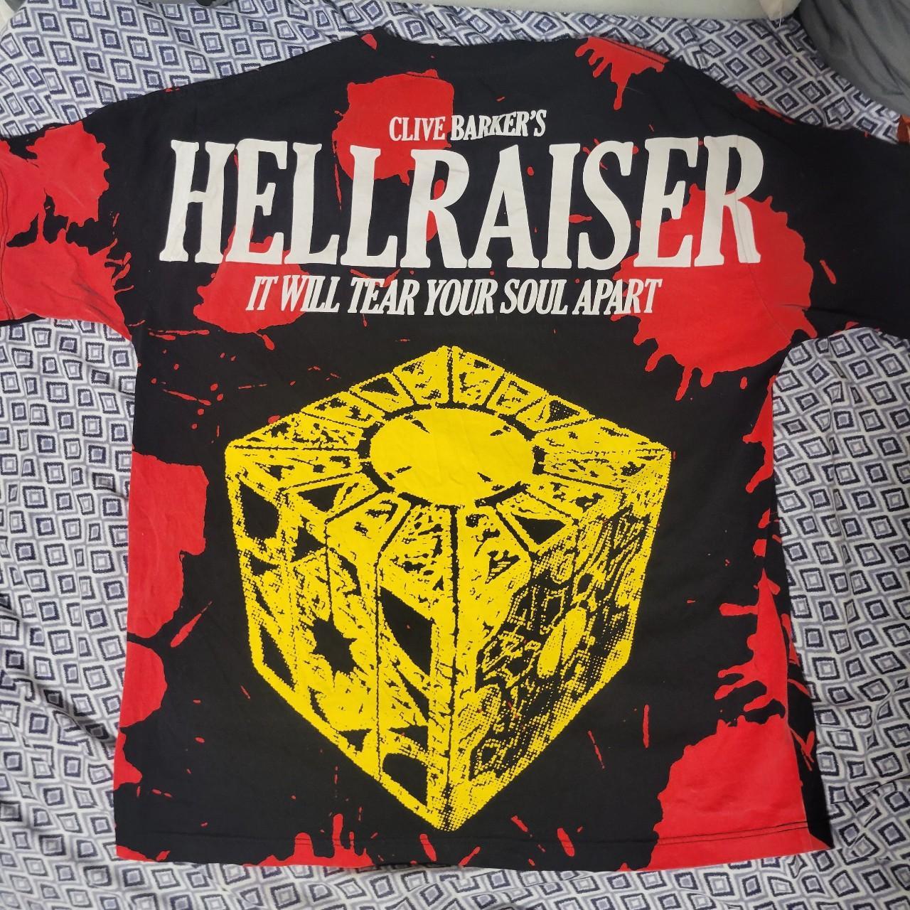 Hellraiser allover print shirt. Size L. Rucking... - Depop