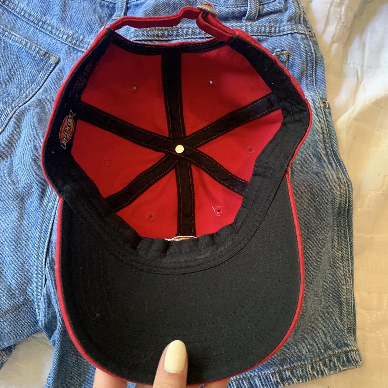 Dickies Men's Red and Black Hat | Depop