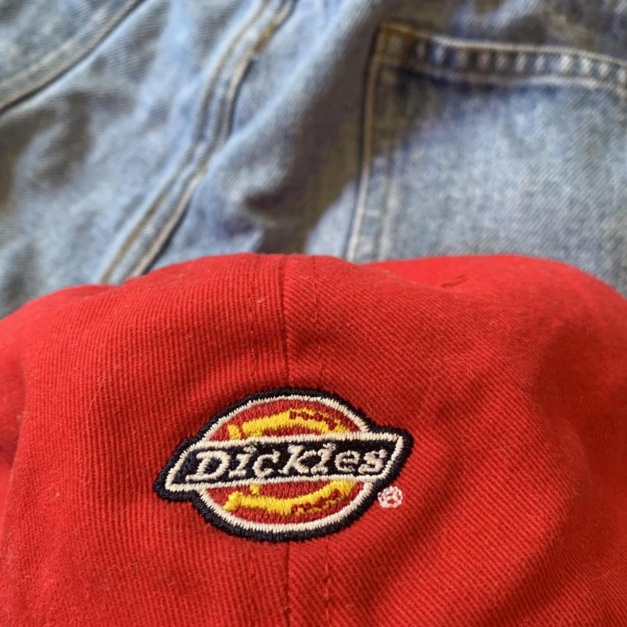 Dickies Men's Red and Black Hat | Depop