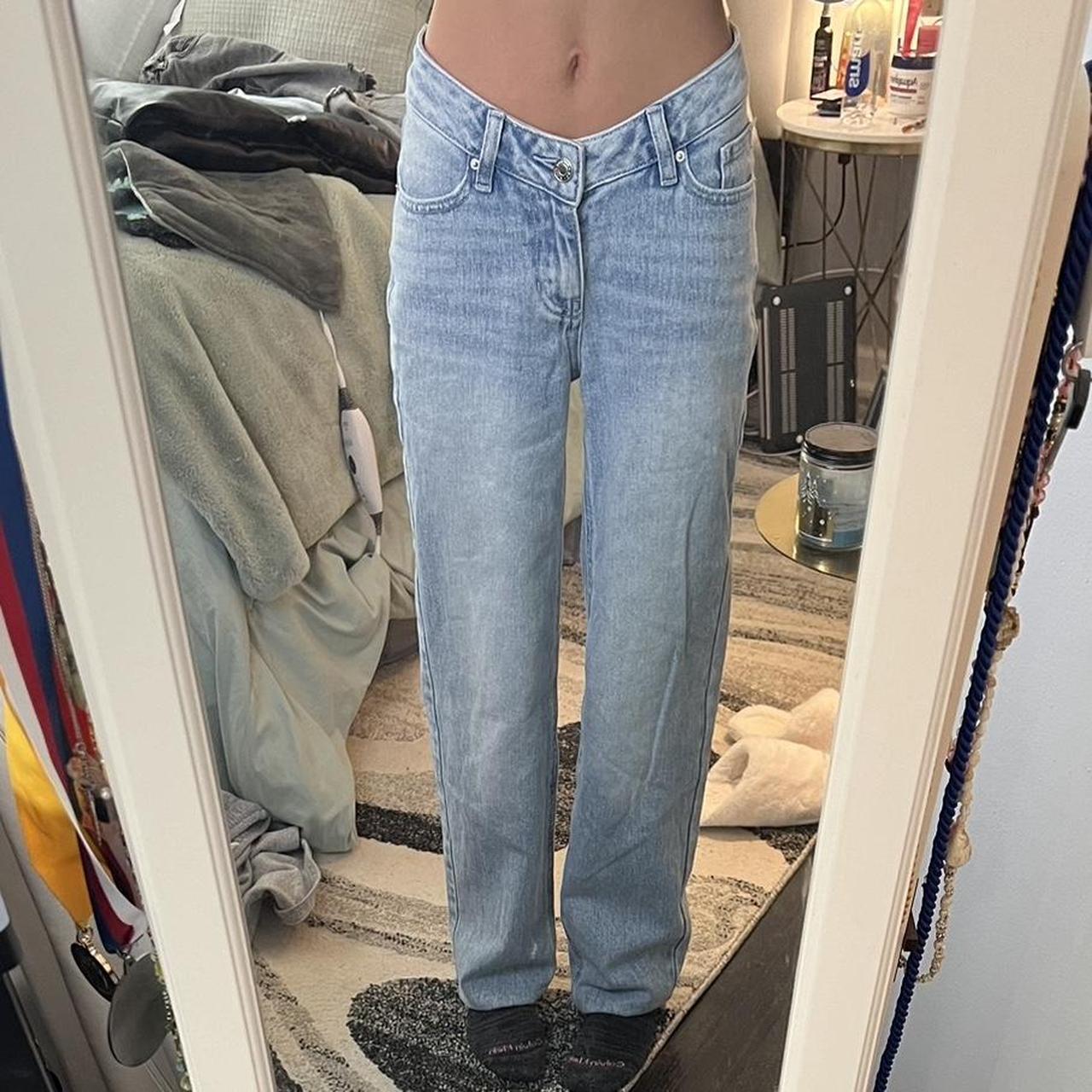 Pacsun v cut low rise light wash jeans - Depop