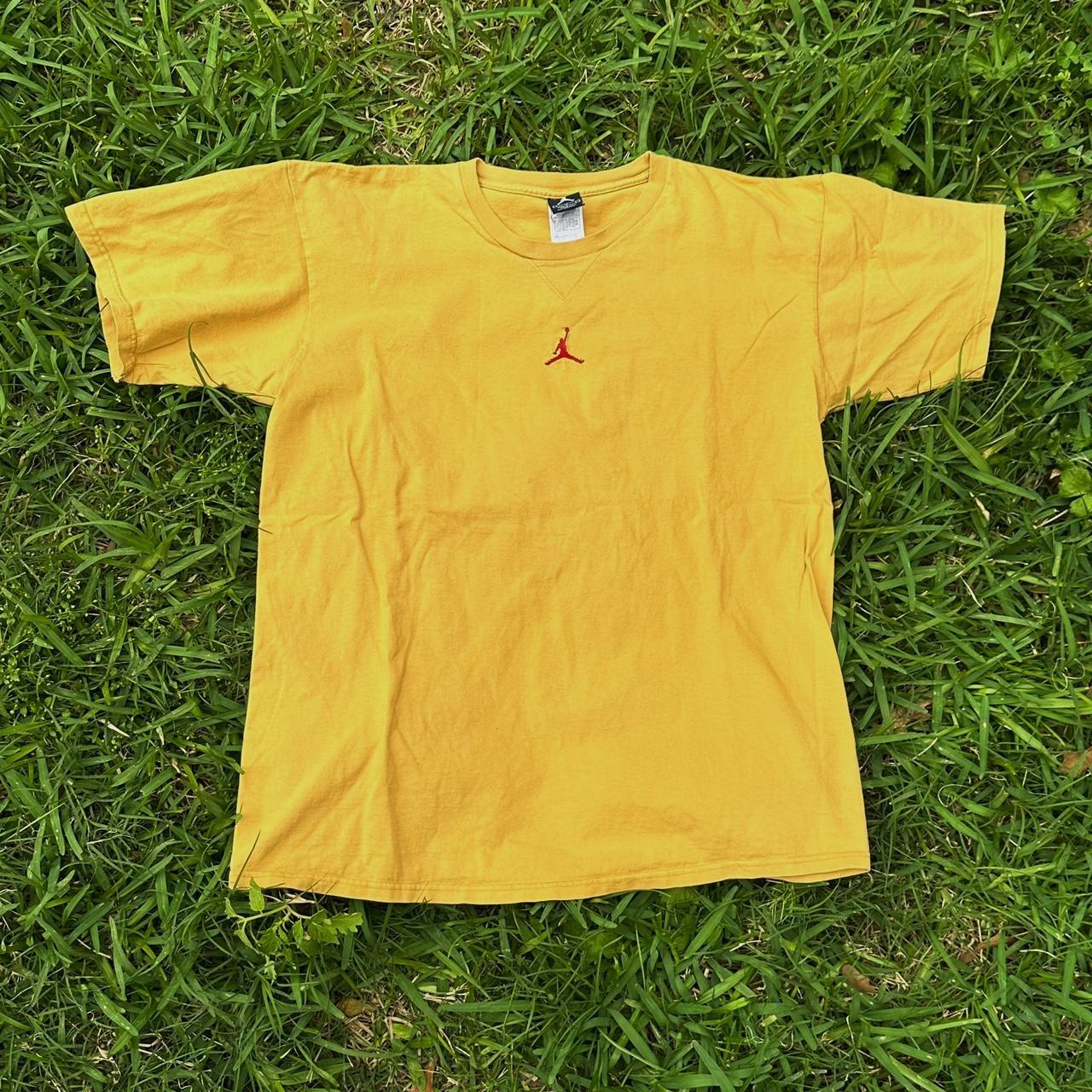 Vintage Jordan Center Tee Size - Large Length -... - Depop