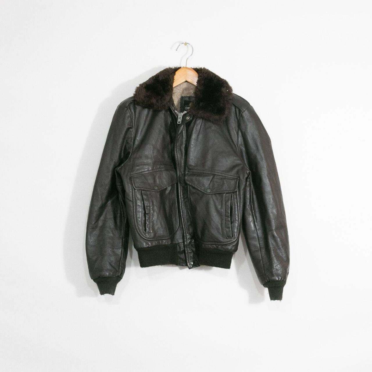 Vintage Cooper Leather Bomber Jacket. Made in... - Depop