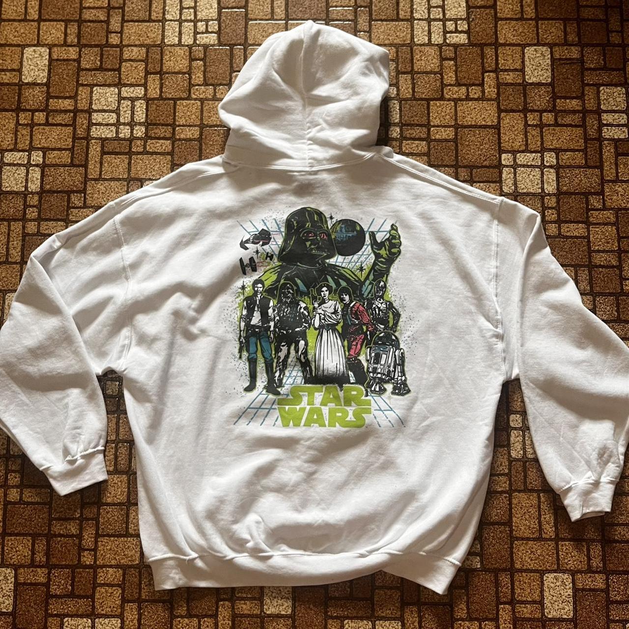 super cute star wars hoodie never worn size xxl - Depop