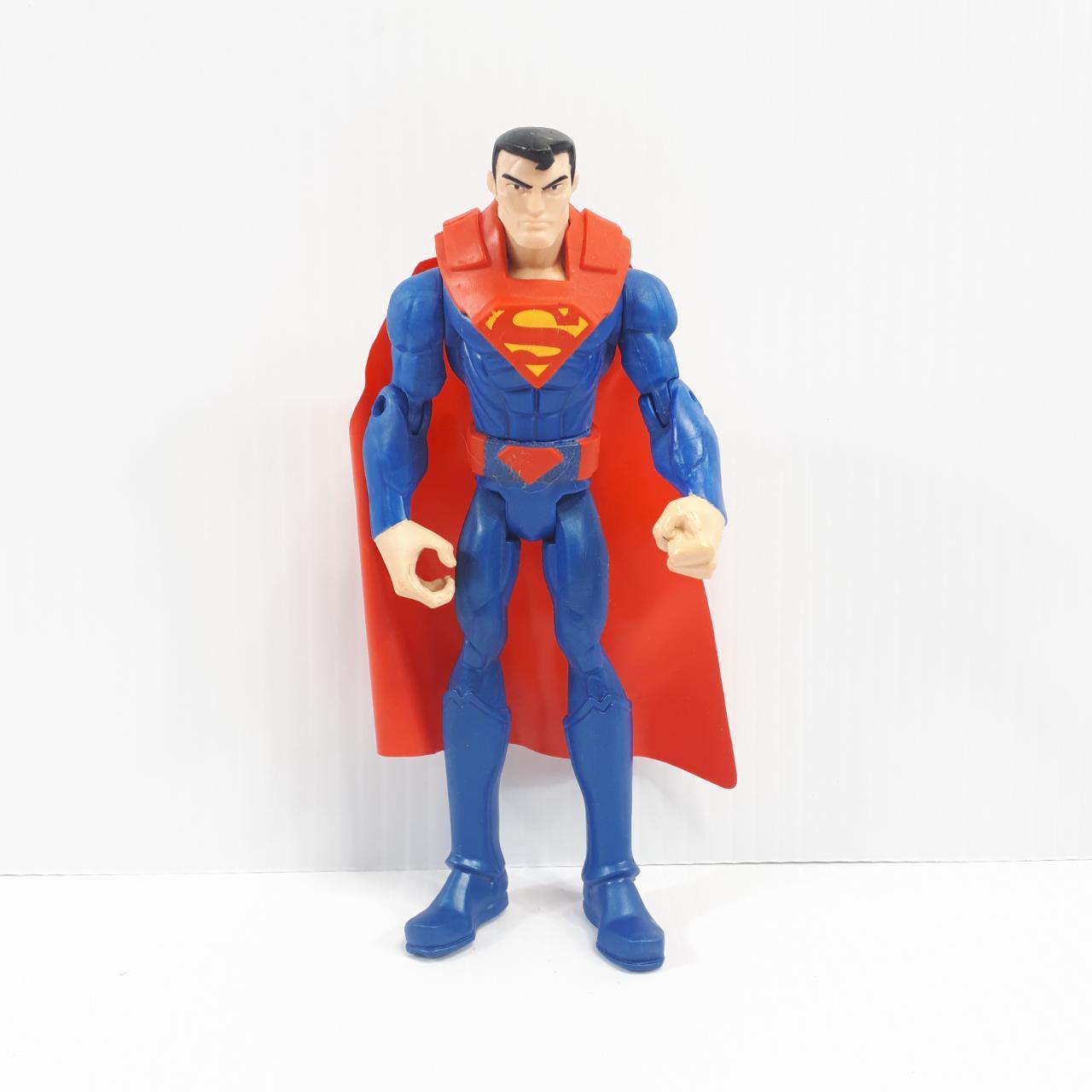 Mattel Superman Blue and Red Superhero Action Figure... - Depop