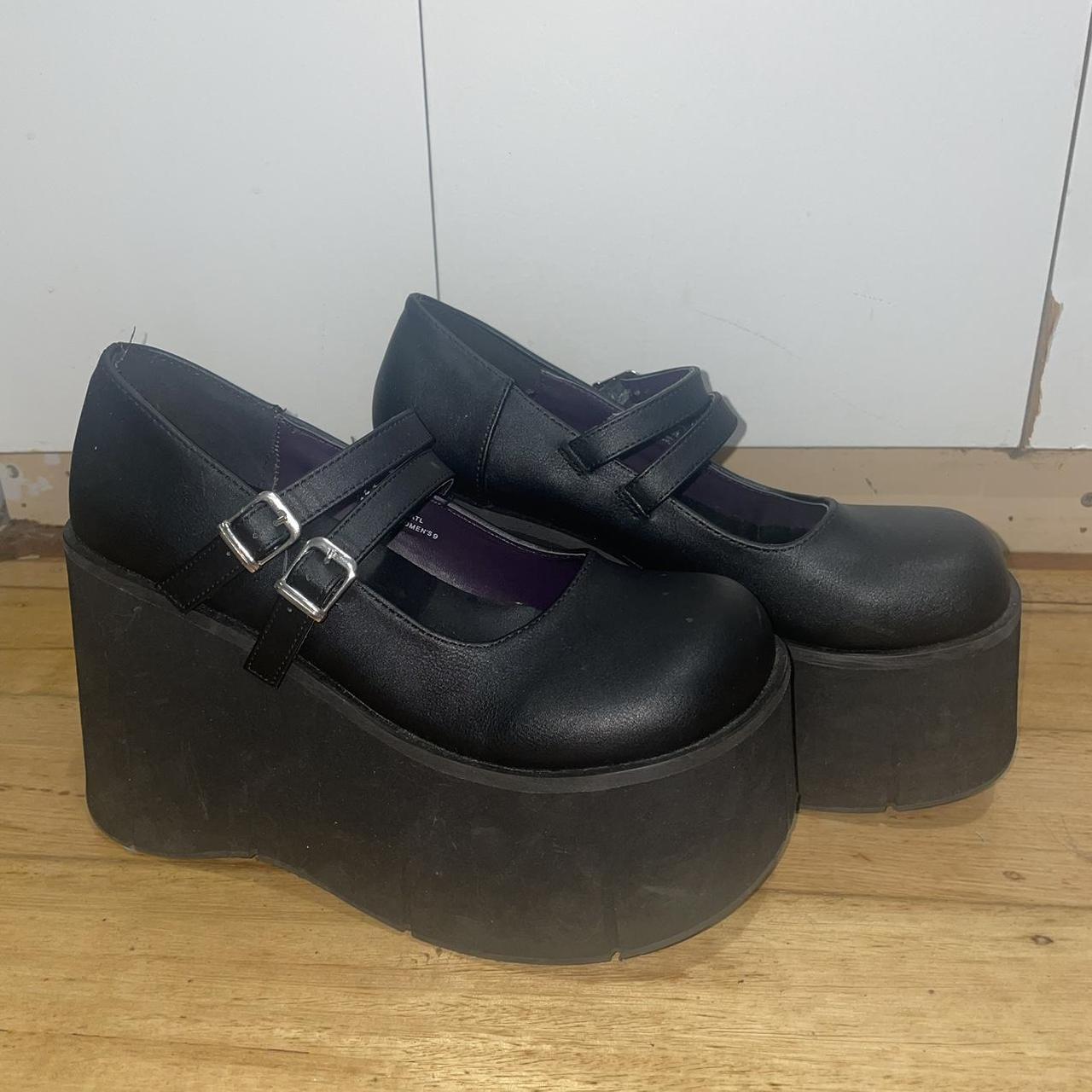 Demonia Kera - 08 black platform Mary Janes Size us... - Depop