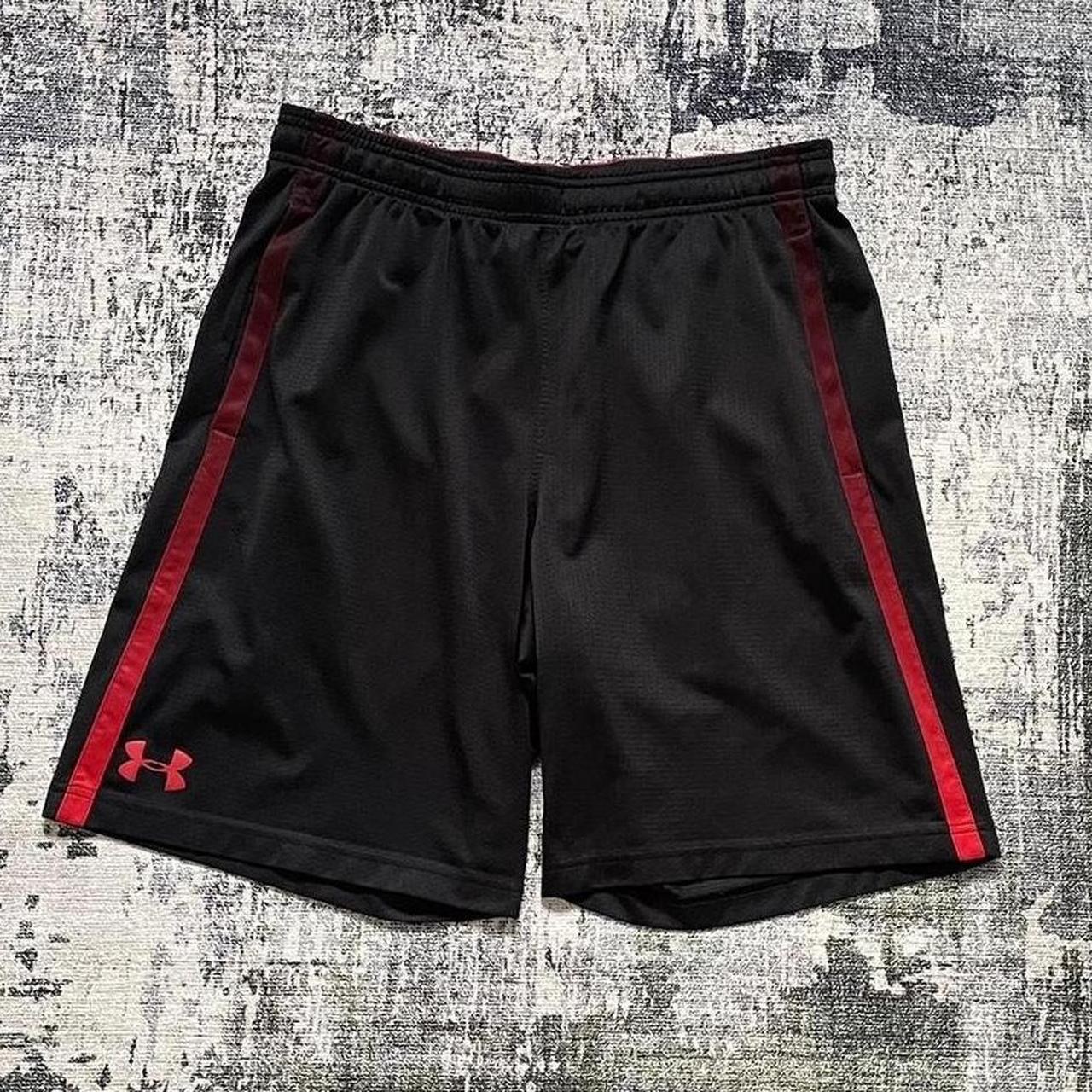 Black and red under armour shorts store