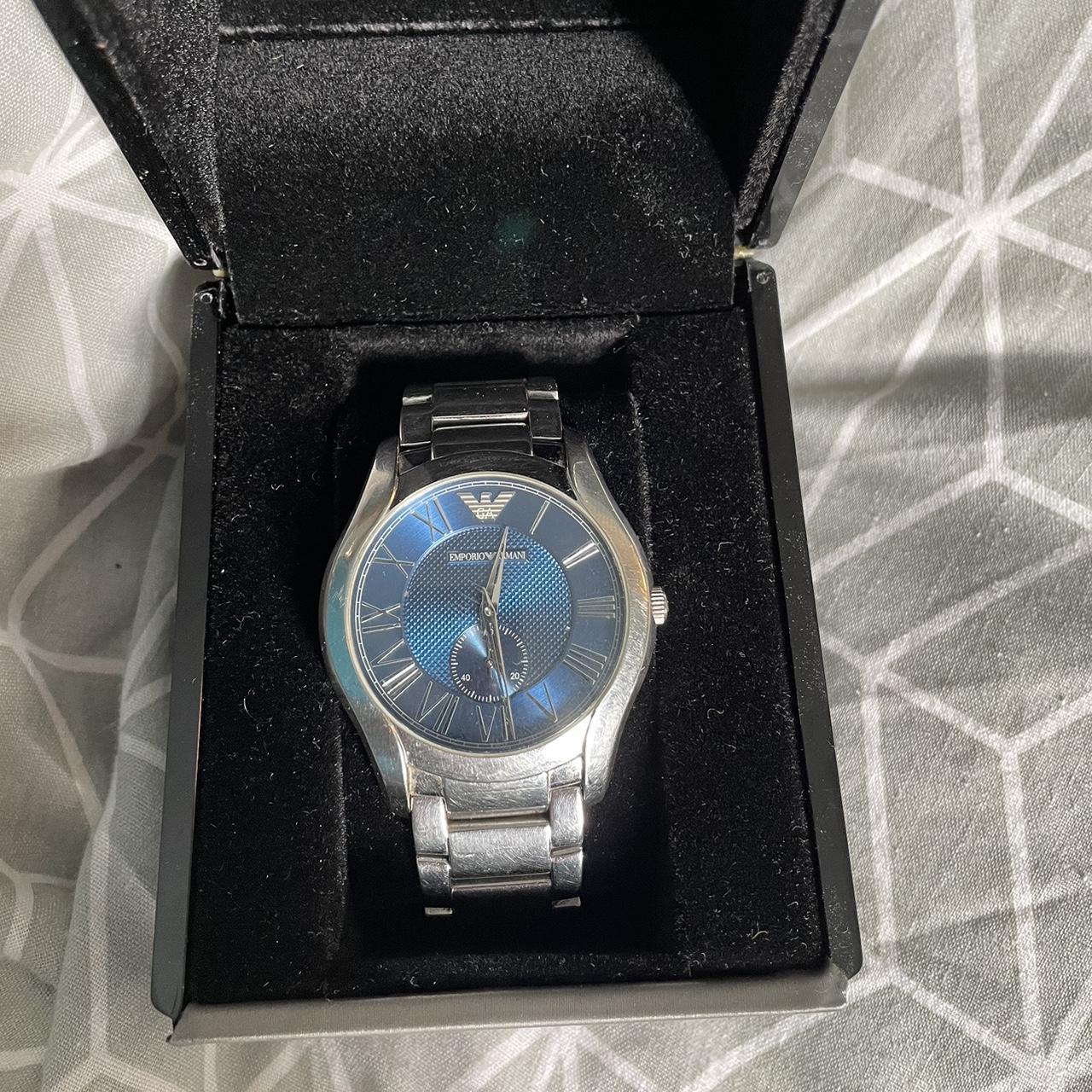 Men’s Emporio Armani watch Blue face PayPal if... - Depop