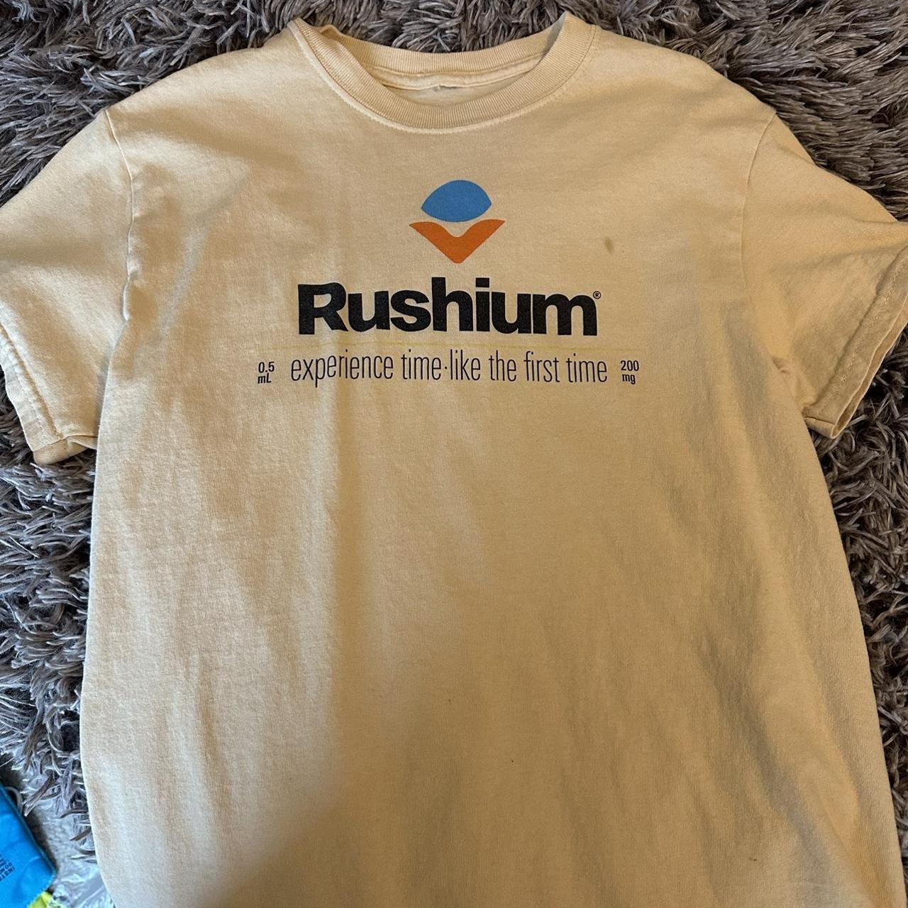 tame impala rushium concert tshirt small stain... - Depop