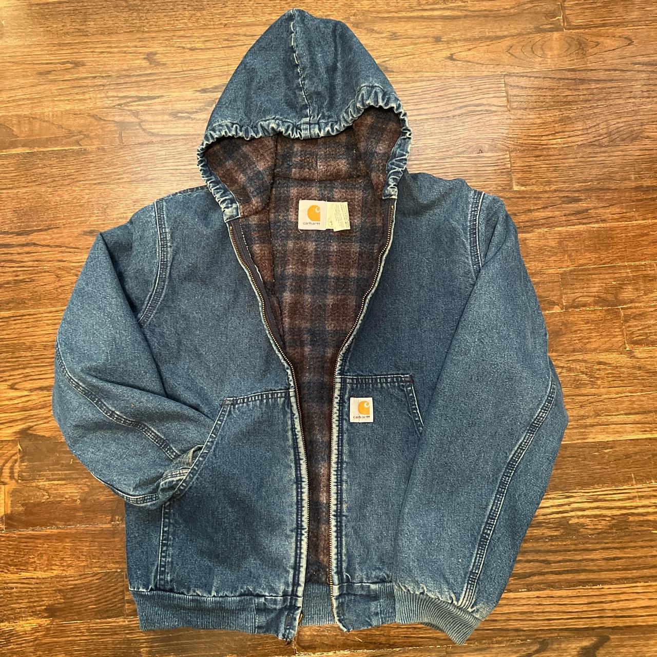 RARE Vintage Carhartt denim jacket Tagged as a... - Depop