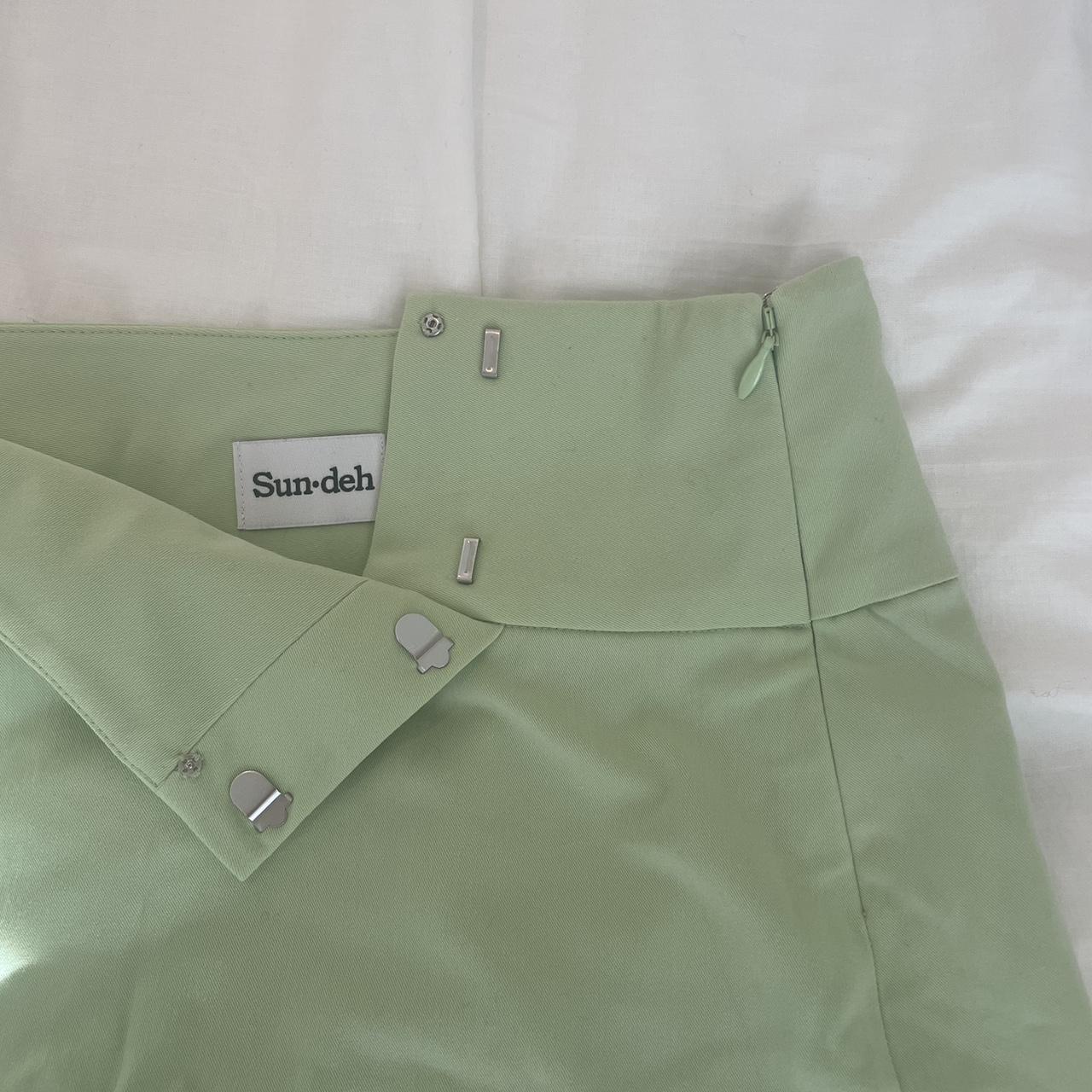 Sun deh mint green mini skirt Super flattering... - Depop