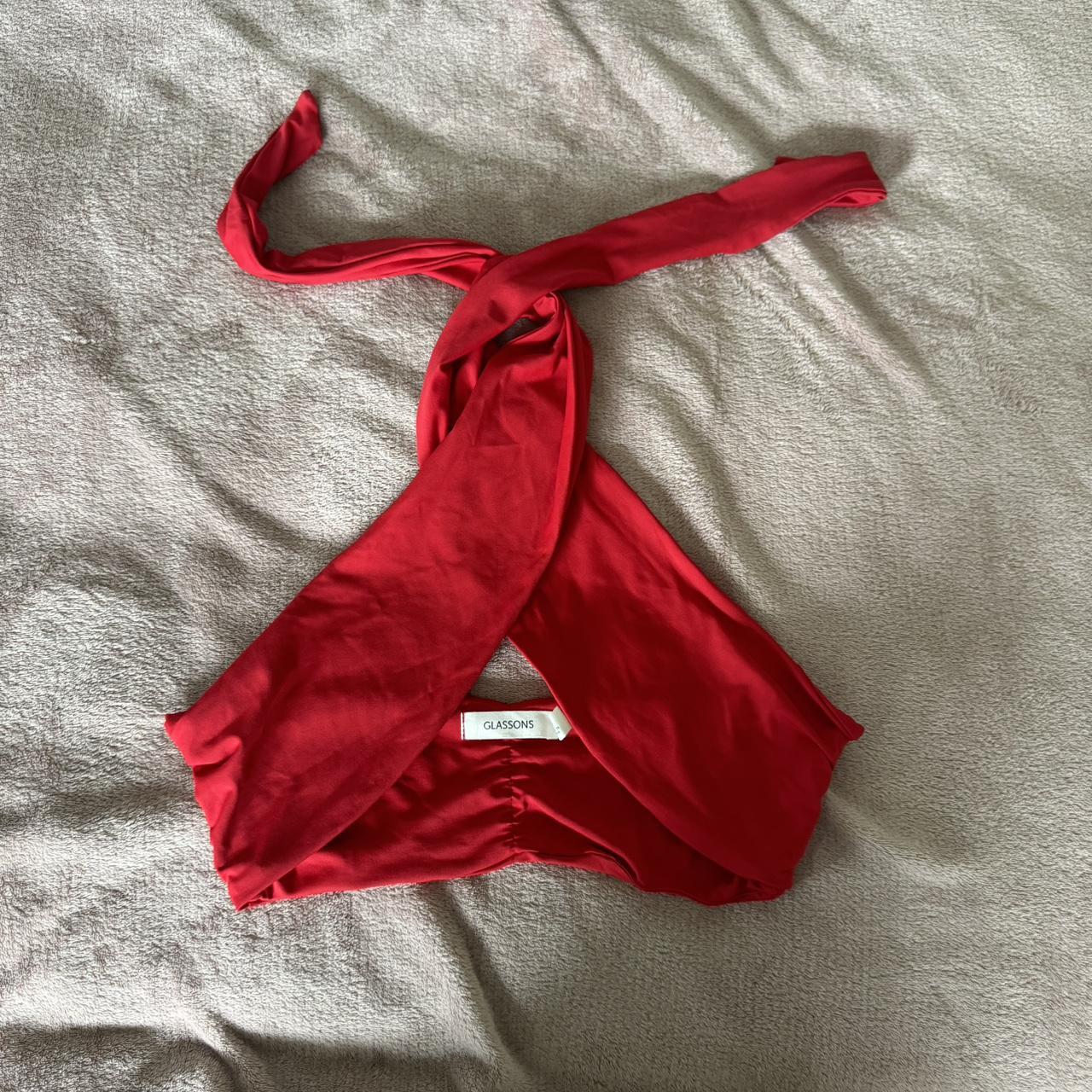 Glassons tie halter top, brand new never worn, size... - Depop
