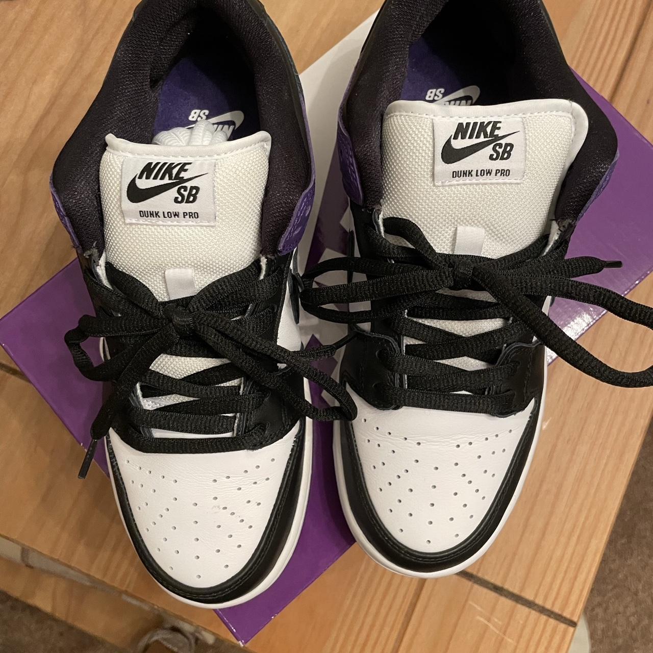 Nike sb dunk purple courts. Worn a couple times,... - Depop