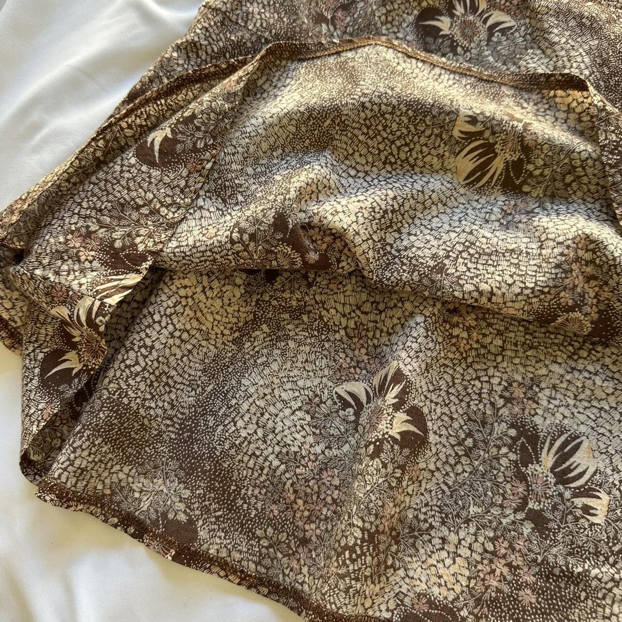 halogen brown skirt - Depop