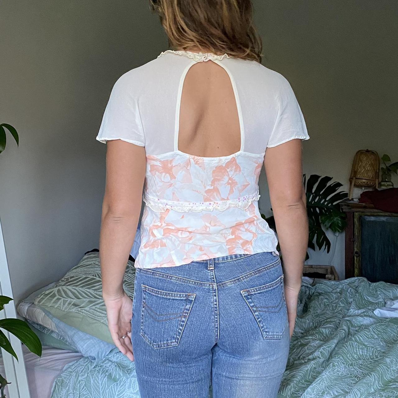 Dainty fairy top! Sheer light material Cutest open... - Depop