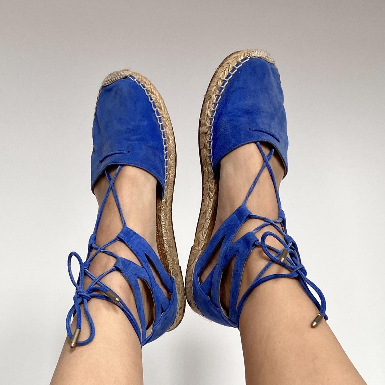 Aquazzura Women's Blue Espadrilles | Depop
